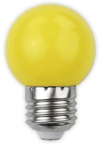 Barevná LED žárovka E27 1W 30lm žlutá