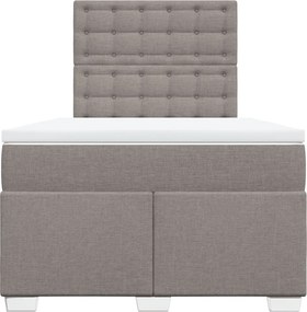 Box spring postel s matrací taupe 120x190 cm textil 3292745