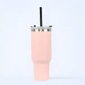 Runbott Cotton Candy / Termohrnek s brčkem / 1100 ml / vakuová izolace