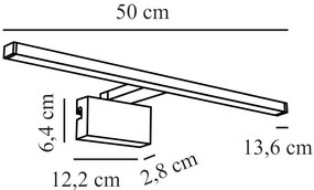 Bílé LED svítidlo nad zrcadlo Marlee 9W - Denní bílá  - Nordlux