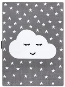 Koberec PETIT CLOUD OBLÁČEK HVĚZDY šedý