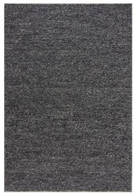 Flair Rugs, Ručně tkaný kusový koberec Minerals Dark Grey, 160x230, šedá, chodba / předsíň