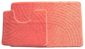 Ervi koupelnová předložka lososová Comfort, 2 set