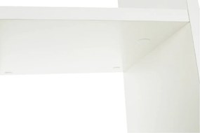 Regál pyramida, bílý, DTD laminovaná, NORAH