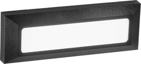 FAN LED-W-OASIS-NER LED venkovní nástěnné svítidlo Oasis (černé) 3 W, 370 lm, CCT 3000 / 4200 / 6500 K, 23 x 8 x 3 cm - FANEUROPE