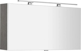 Sapho Cloe - Zrcadlová skříňka s LED osvětlením 100x50x18 cm, dub stříbrný CE100-0011