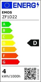 EMOS LED žárovka Filament Mini Globe 3,4W E14 / Žárovka / náhrada za 4