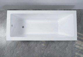 Erga Pureline-S, vana 1800x800x400 mm bez nožiček, bílá lesklá, ERG-V07-PURELINE-S-180x080-WH