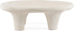 Krémový konferenční stolek z polyresinu 62x102 cm Albin – Bizzotto