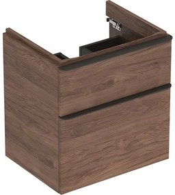 Geberit Smyle Square Koupelnová skříňka pod umyvadlo 58,4 cm, ořech hickory 500.352.JR.1