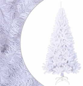 Umělý vánoční stromek s hustými větvemi bílý 210 cm PVC 321040