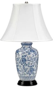 Elstead BLUE-G-JAR-TL - Stolní lampa BLUE GINGER JAR 1xE27/60W/230V