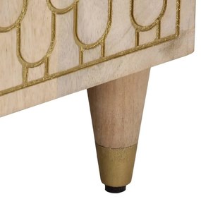 Noční stolek 50 x 33 x 60 cm masivní mangovníkové dřevo