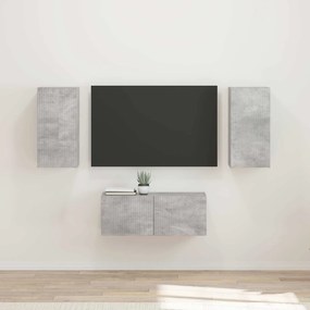 Sestava TV skříněk 6 ks Betonově šedá Kompozitní dřevo 3409063