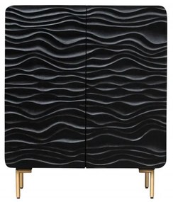 Massive home | Designová vysoká komoda Black lagoon mango