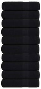 Ručníky FROGN 10 ks černé 100x150 cm 360 g/m² 136958