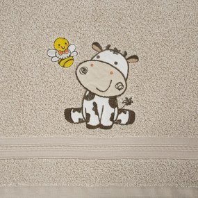 DĚTSKÝ BAVLNĚNÝ RUČNÍK BABY67 50X90 CM BÉŹOVÁ