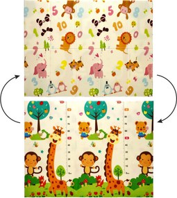 CH Dětská oboustranná podložka Animals 150x200