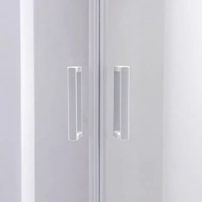 BPS-koupelny Čtvrtkruhový sprchový kout HYD-RK94A 80x80 cm bílá/transparent + vanička HYD-RSV-SXL01A bílá
