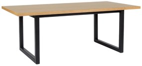 OnaDnes -20% Dubový rýhovaný konferenční stolek Woodman Camden s březovou podnoží 120 x 60 cm