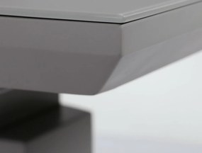 Autronic Rozkládací jídelní stůl HT-420 GREY šedá mat