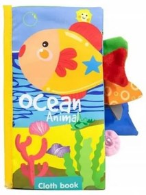 Kontrastní senzorická knížka Oceán Animal, vícebarevná