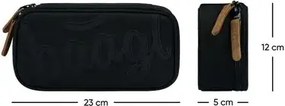 BAAGL Školní penál etue Darkness / 23×12x5 cm