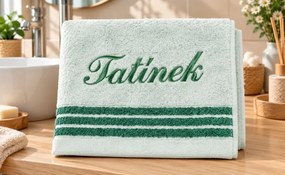 Bellatex Froté ručník kolekce Léga s výšivkou Tatínek 50x100 cm Tatínek Zelená
