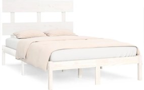 Rám postele bílý masivní dřevo 120 x 200 cm 3104669