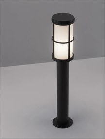 NV 9002860 Venkovní sloupkové svítidlo STONE černý hliník a akryl E27 1x12W 220-240V IP54 bez žárovky - NOVA LUCE