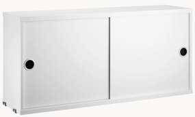 Skříňka pro modulární regálový systém's posuvnými dveřmi String System