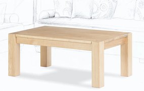 Wooded Konferenční stolek Denver Standard z masivu DUB Výška stolku: 53 cm