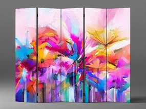 Liox Paraván barevné květy Rozměr: 225 x 180 cm