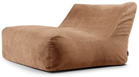 Hnědý manšestrový sedací vak Sofa Lounge – SLOWDOWN