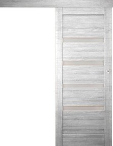 posuvné interiérové dveře na stěnu vasco doors EVORA model 4 Průchozí rozměr: 70 x 197 cm, Orientace dveří: Levé dveře, Dekor: Dub Aljaška