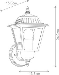 Rustikální venkovní lucerna Elstead Highnam Starý bronz 26 cm 1x E27