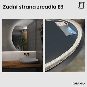 Kulaté zrcadlo do koupelny s LED osvětlením E3