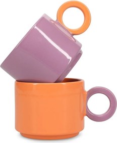Fialový kameninový hrnek 280 ml Lou – ONA