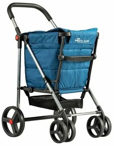 Rolser Skládací nákupní vozík na kolečkách Basket Polar 4Big, modrá