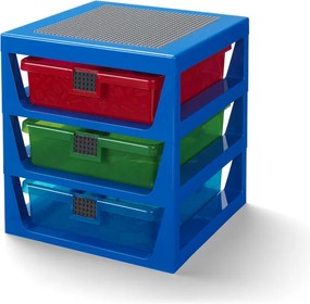 Organizér se třemi zásuvkami Drawer Rack | modrá