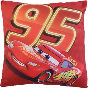 Oboustranný polštář Auta - Blesk McQueen a Jackson Storm - 40 x 40 cm