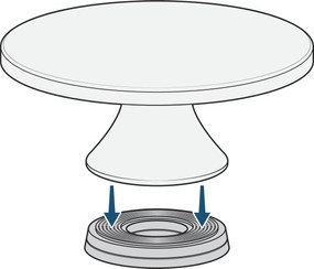 Tchibo - Točna na dort - barva: fialová