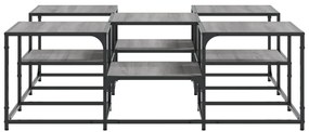 Konferenční stolek šedý sonoma 121x121x40 cm kompozitní dřevo - Default Title
