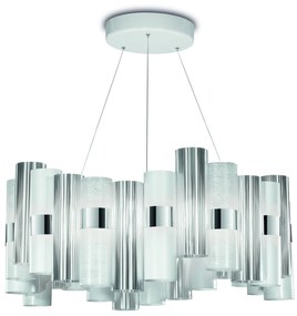 Slamp La-Lollo white suspension L, designové závěsné svítidlo, 80W LED 2700K stmívatelné, průměr 80cm