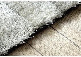 Moderní koberec FLIM 007 B6 shaggy, Pruhy Strukturální šedá velikost 120x160 cm | krásné koberce cz