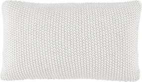 Polštář Nordic Knit z organické bavlny 30 x 60 cm bílý