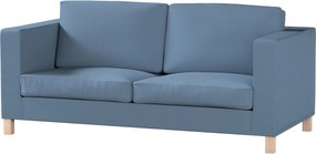 Potah na pohovku IKEA  Karlanda rozkládací, krátký barva modrá látka pletený vzor