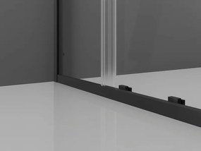 Mexen Exo sprchové dveře dvojité posuvné 130 cm, transparentní, černé - 8152-130-000-70-00
