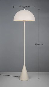 Bílá stojací lampa (výška 130 cm) Alfie – Trio