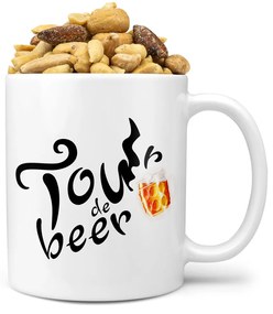 Hrnek Tour de beer (Náplň hrníčku: Směs slaných oříšků)